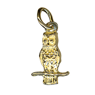 Magpie charm made in Australia in solid sterling silver or 9ct yellow ...