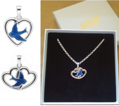 Vintage Design Bluebird Jewellery | Bird Jewellery Australia | Bird Charms