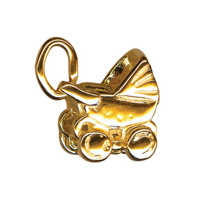 Baby & child charms in sterling silver or solid 9ct yellow, rose or ...