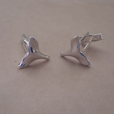 sterling silver cuff links, set with stone and personalised with ...