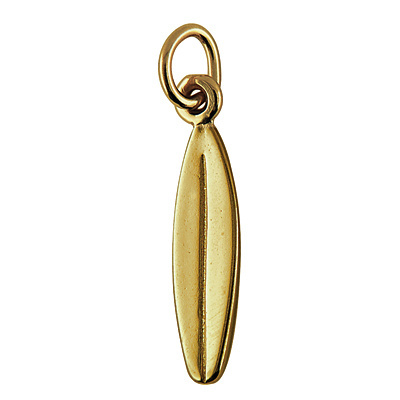 Surfing Charm for Surfer's necklace or bracelet in silver or gold ...