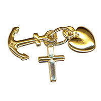 Faith Hope and Charity Charms in sterling silver or solid 9ct gold ...