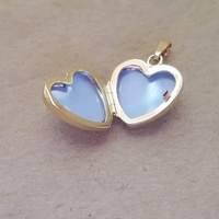 Bluebird Locket | Silver, Gold Heart Locket | Children's Locket