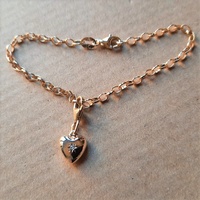 Bracelet baby chain 9ct Yellow, Rose or White Gold|personalised|charms ...