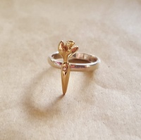 My first one carrot diamond ring, large size in Silver or 9ct Gold ...
