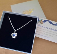 Bluebird Locket | Silver, Gold Heart Locket | Children's Locket