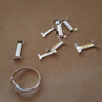 Ring Clips tabs to make rings smaller for children & women |silver or ...