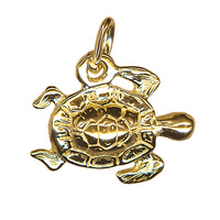 Turtle Charms medium size in sterling silver or 9ct gold made in Australia