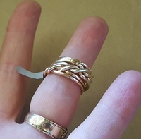 Australian made puzzle rings custom made in gold or silver in all sizes ...